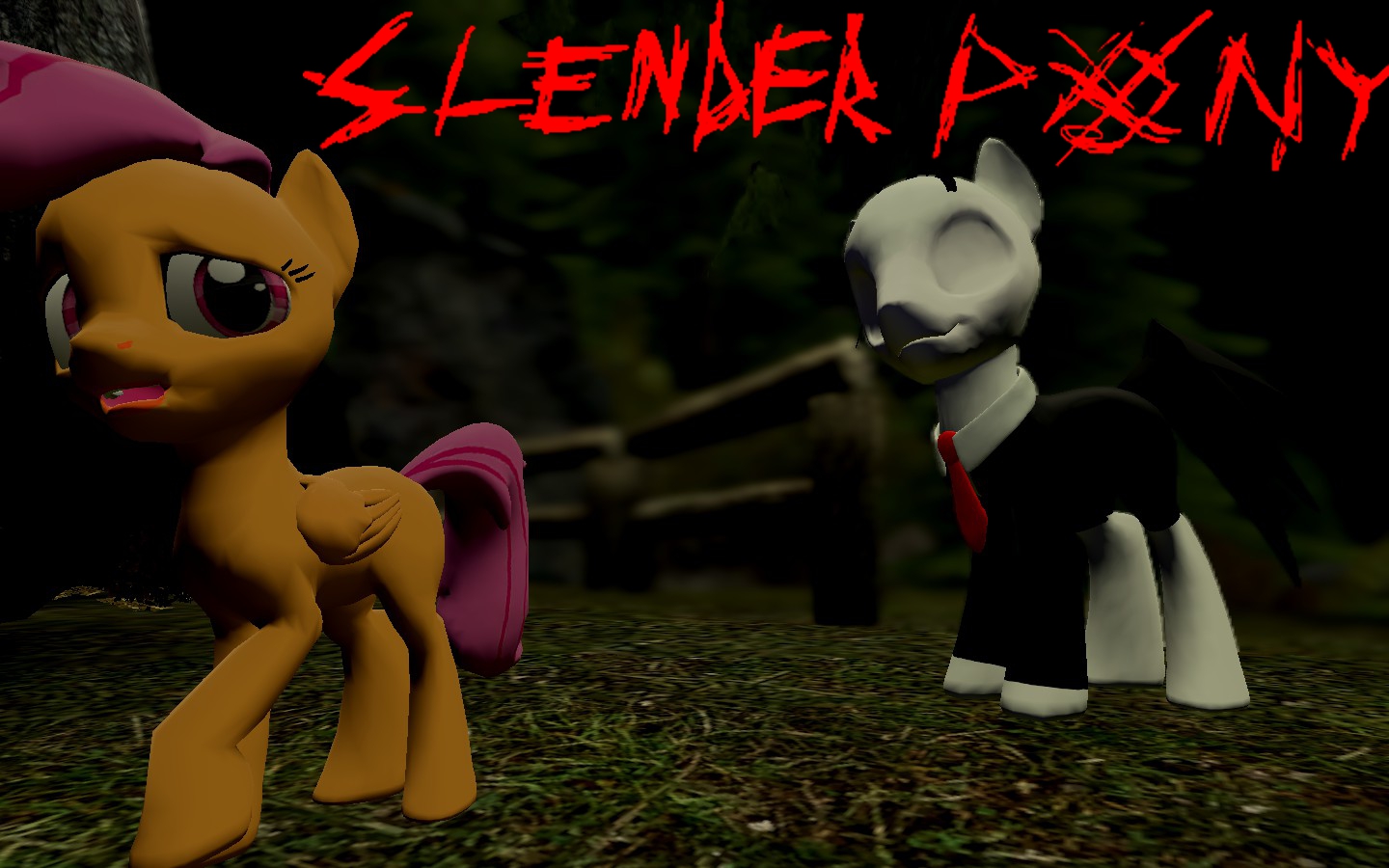 Slenderpony Wallpaper