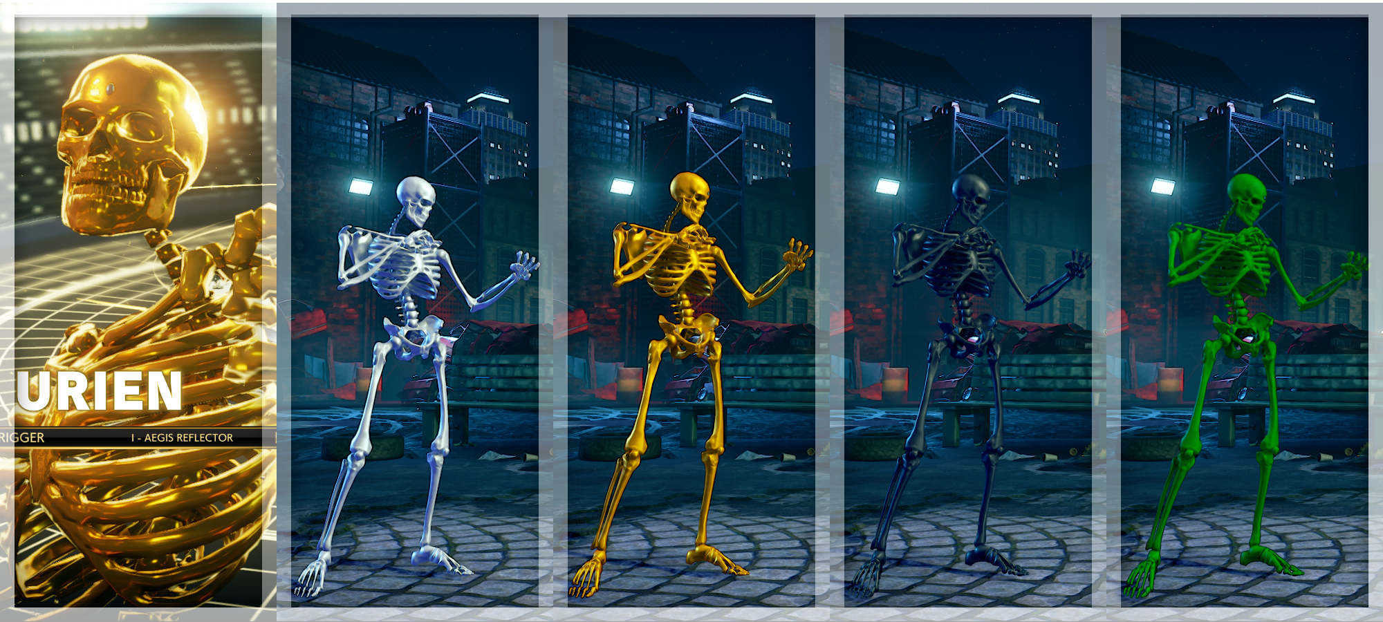 [Swap Mod]Urien Colorful Skeleton by TiggieWhite on DeviantArt