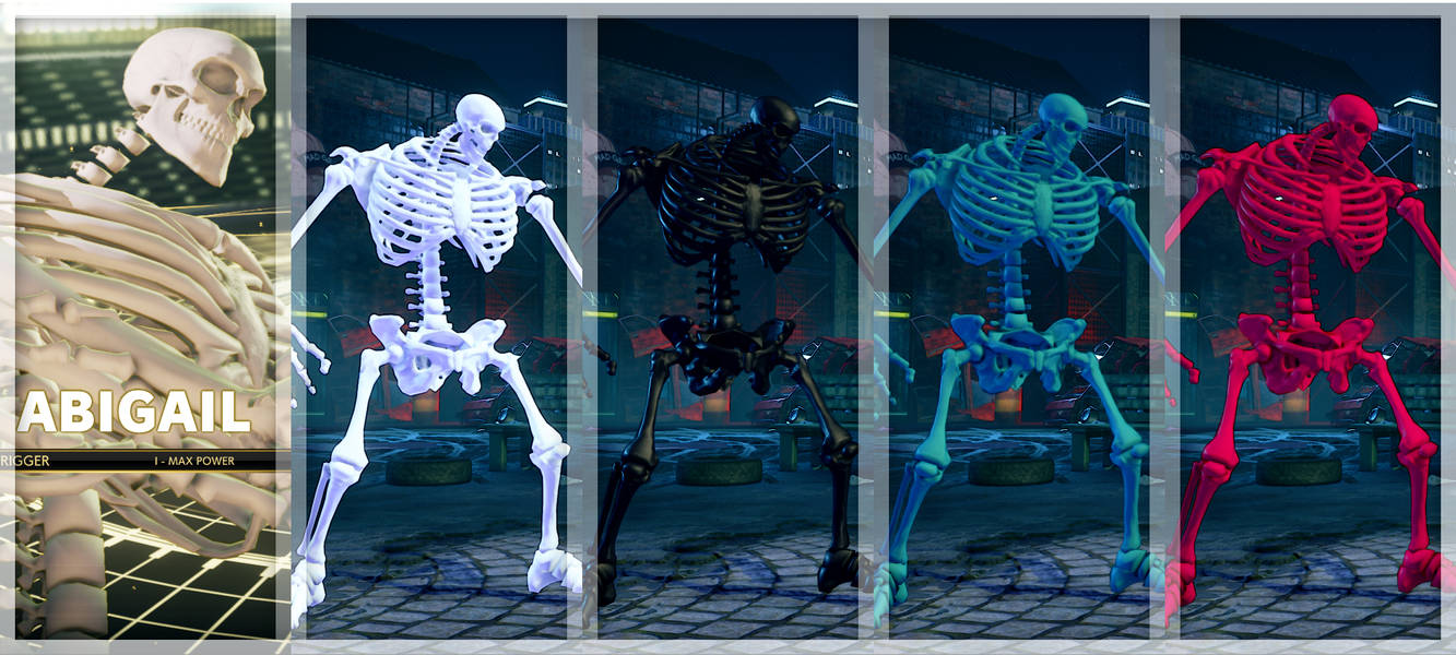 [Swap Mod]Abigail Colorful Skeleton by TiggieWhite on DeviantArt