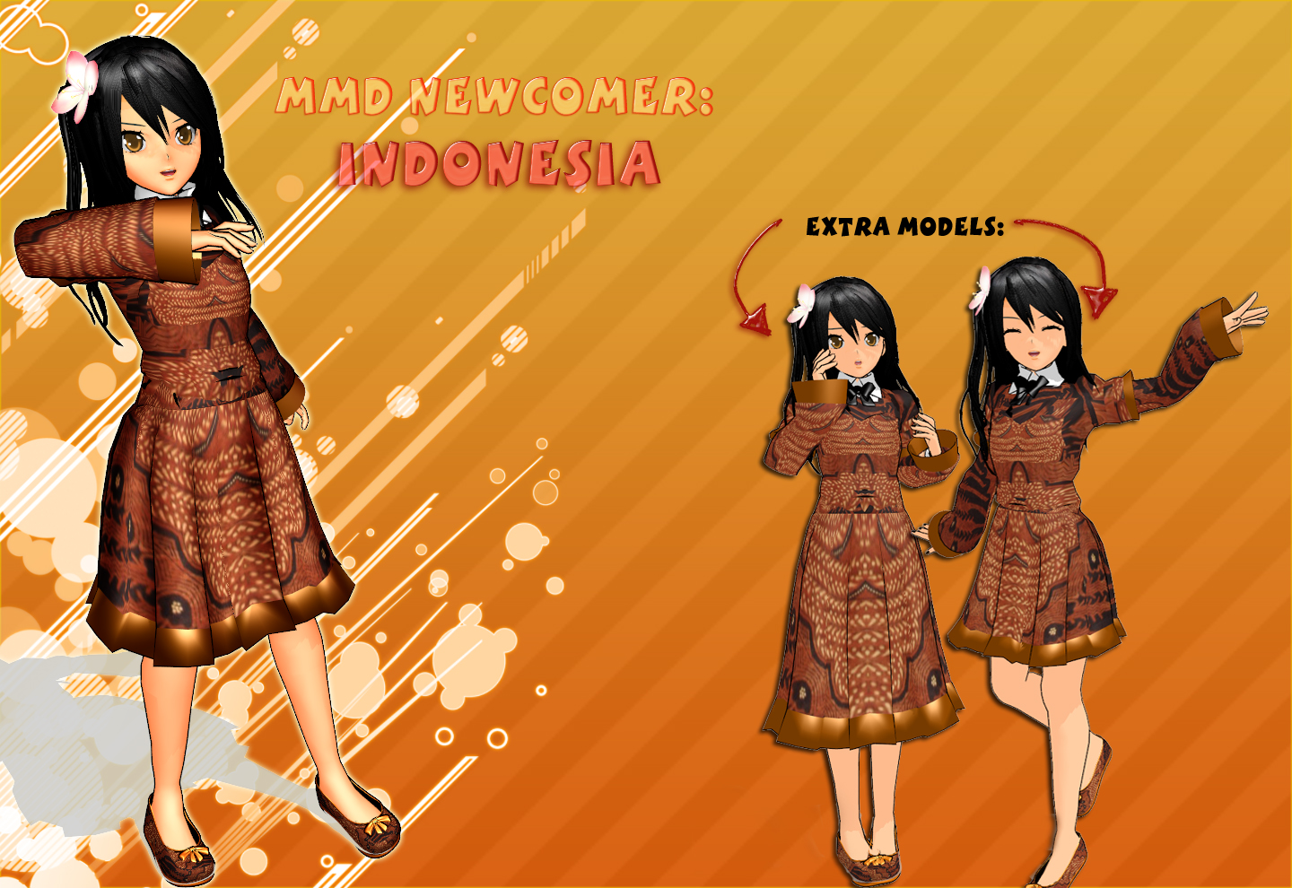 [APH-MMD] Newcomer: Indonesia (UPDATED UPDATED) by ChipiChii on DeviantArt