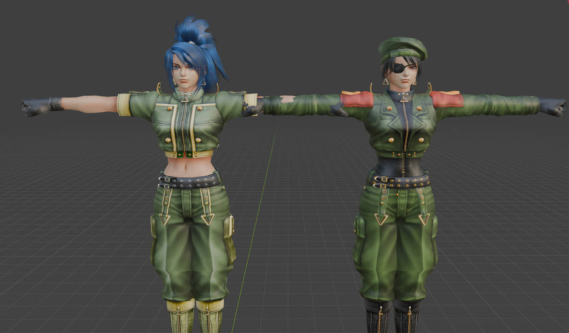 KOF Maximum Impact 2 - Leona 1P by RivalOugi on DeviantArt