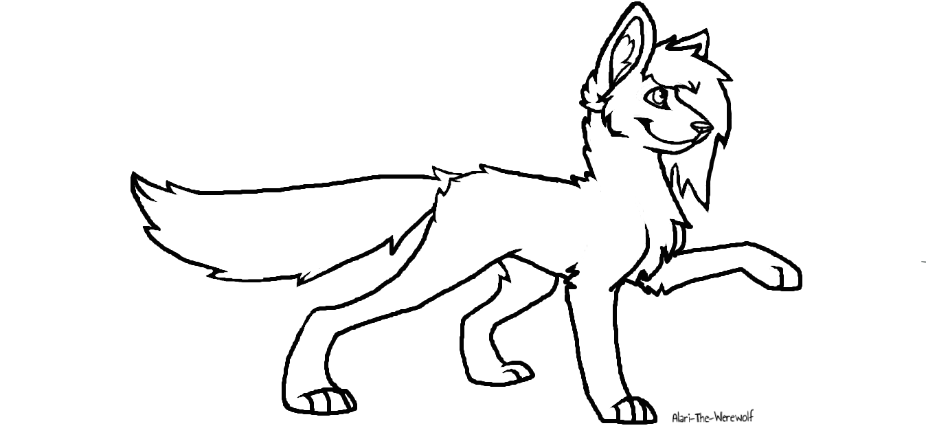 Female wolf line art!!! FREE!!! by Viisrah on DeviantArt