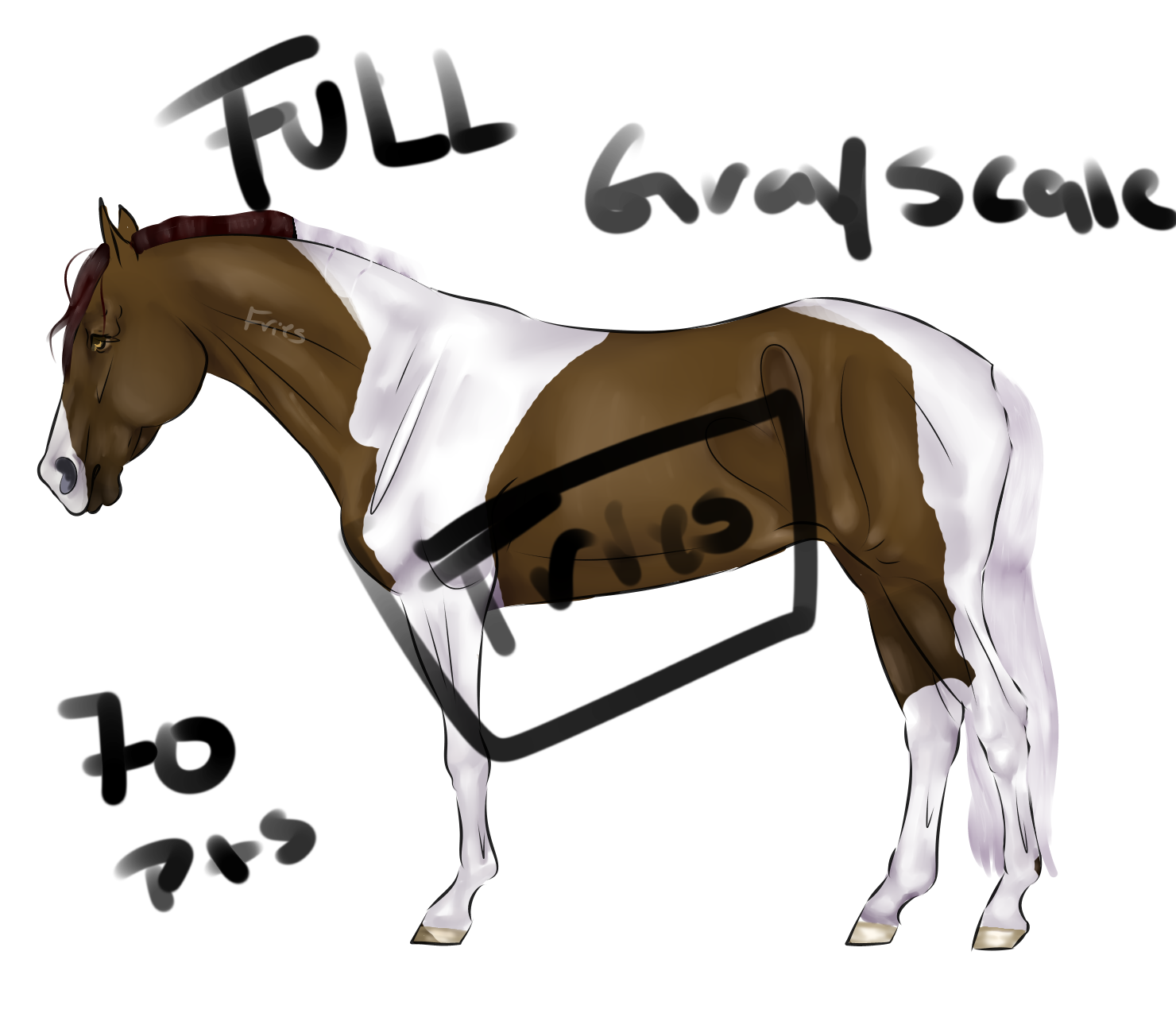 P2U Stock horse grayscale by Rowan-trees3 on DeviantArt