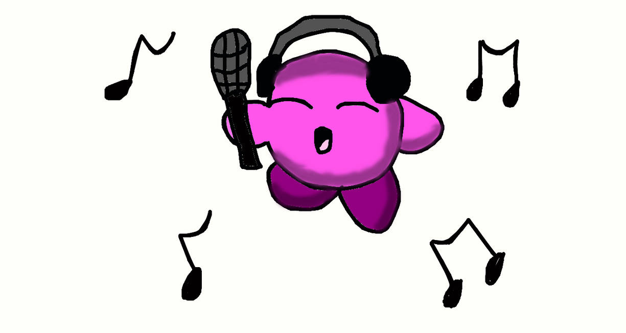 Singing Kirby by Mk1145 on DeviantArt