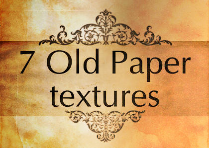 7 Old Paper textures by faelivrinen on DeviantArt