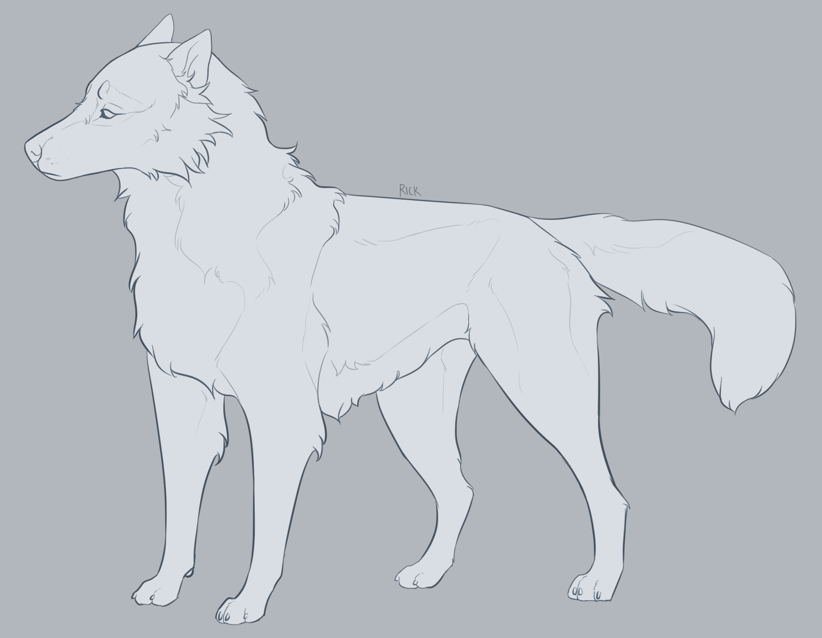 Free To Use - Wolf Base by MatchaSea on DeviantArt