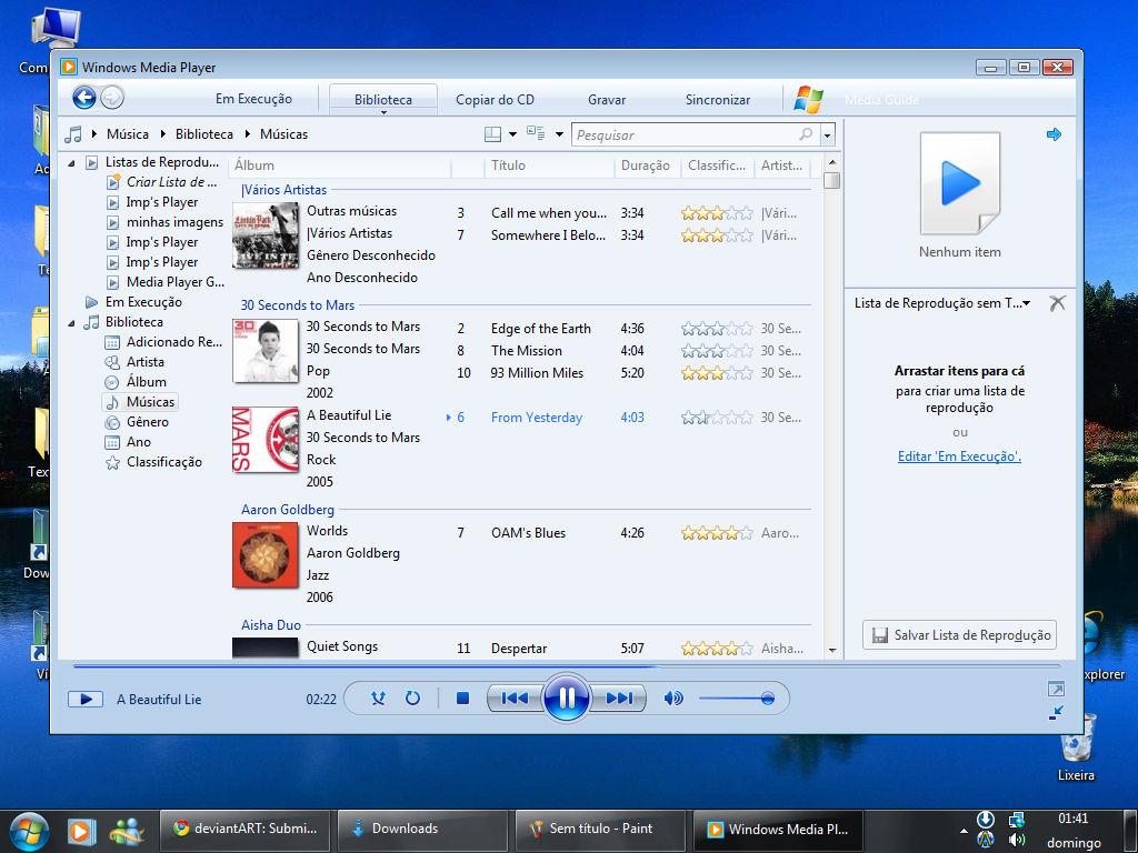 WMP 12 Vista Starter Skin PtBr by Add7 on DeviantArt