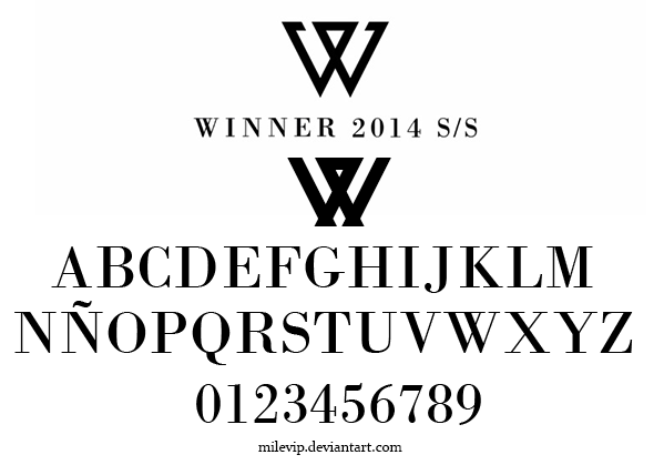 WINNER FONT by Milevip on DeviantArt