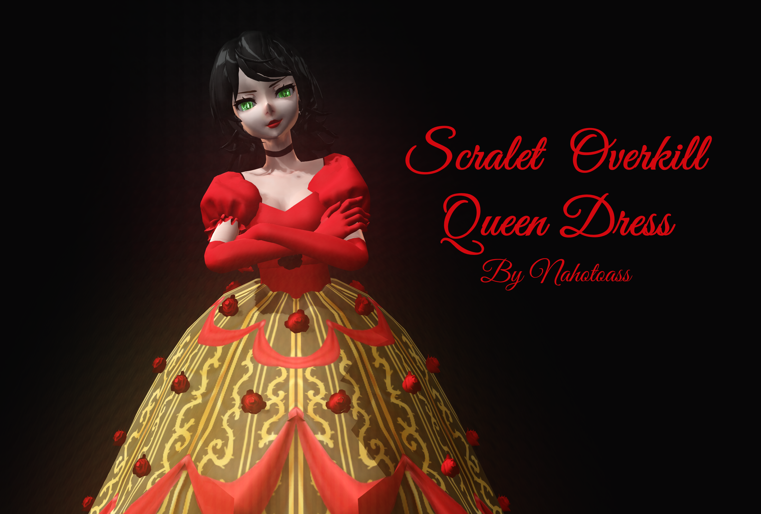 [MMD] TDA Scarlet Overkill Queen Dress [Model DL] by Nahotoass on ...