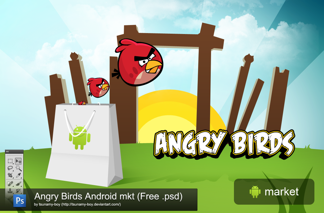 FREE PSD angry birds android by devzign on DeviantArt