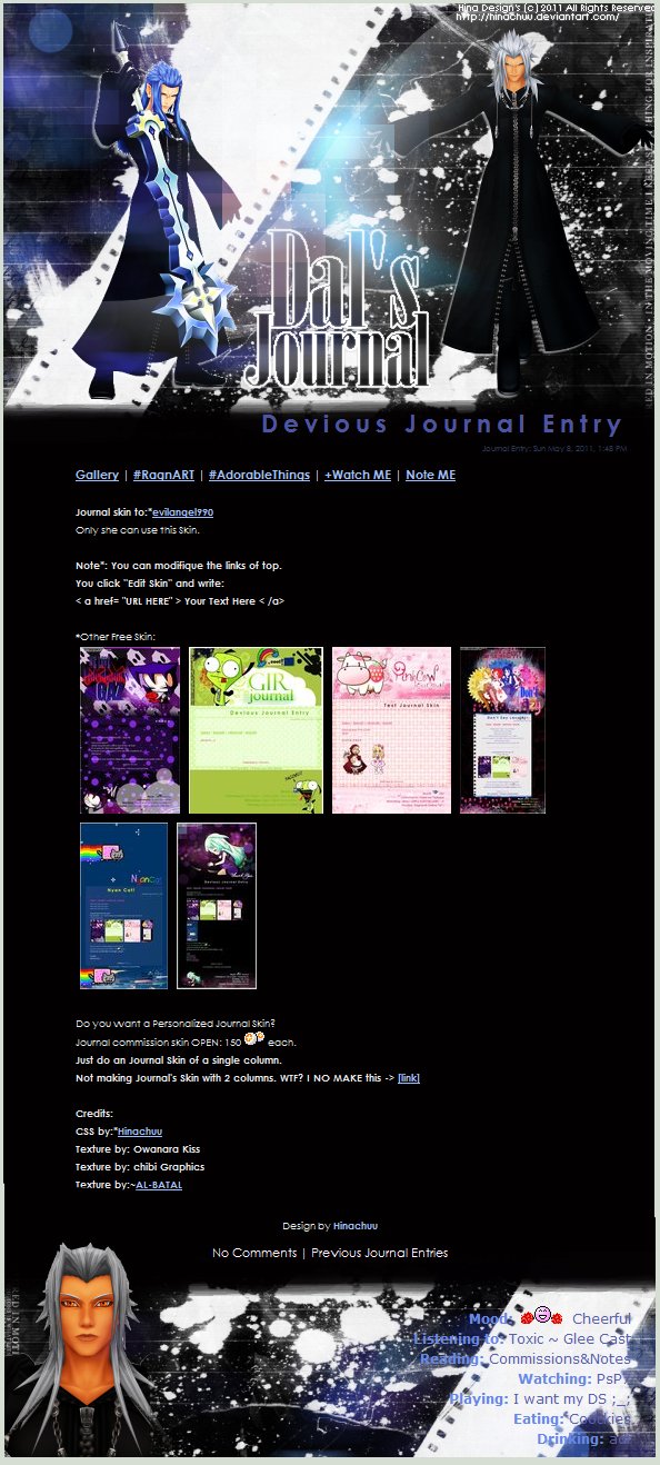 evilangel990 Journal Skin by Hinachuu on DeviantArt