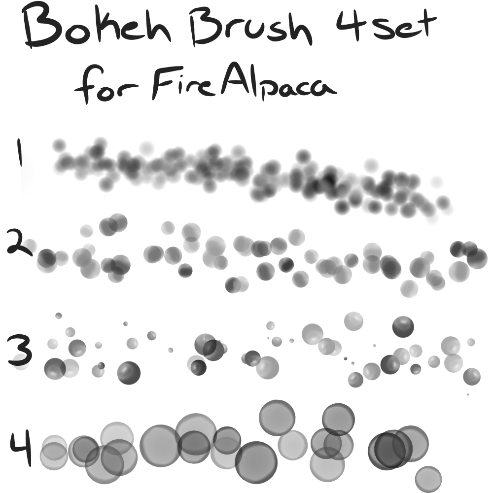 Bokeh brush set for FireAlpaca (Free) by Mo-fox on DeviantArt