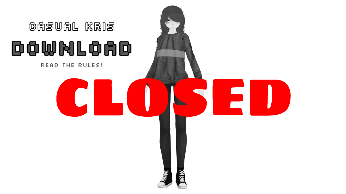 [MMD DELTARUNE MODEL DL] KRIS by Homeless-Cat on DeviantArt