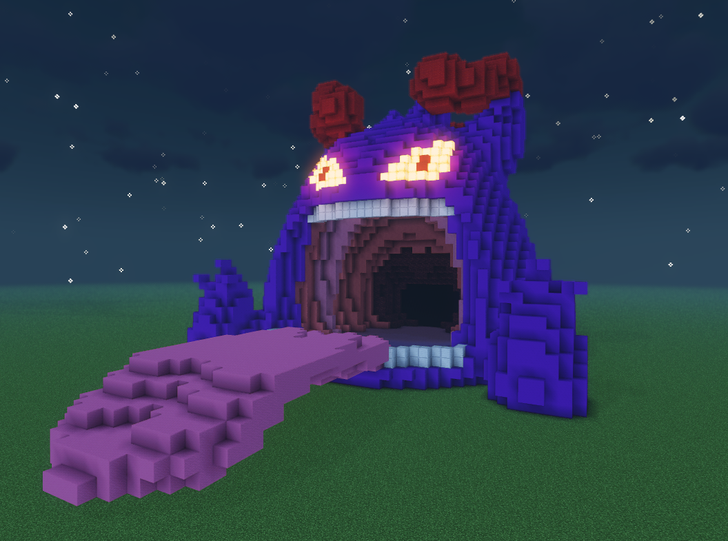Minecraft Gigantamax Gengar Build Schematic by JesseTurtles on DeviantArt
