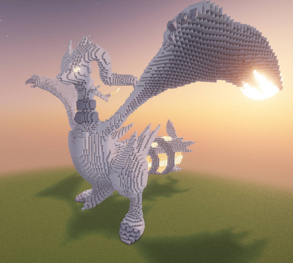 Minecraft Reshiram Build Schematic by JesseTurtles on DeviantArt