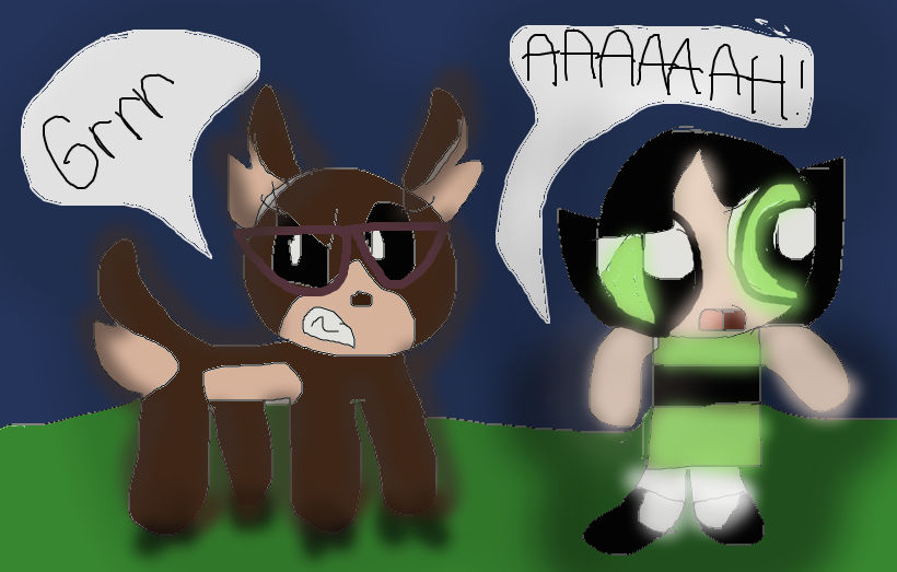 Werewolf stacey chasing buttercup from a hunter by Stacey-11 on DeviantArt