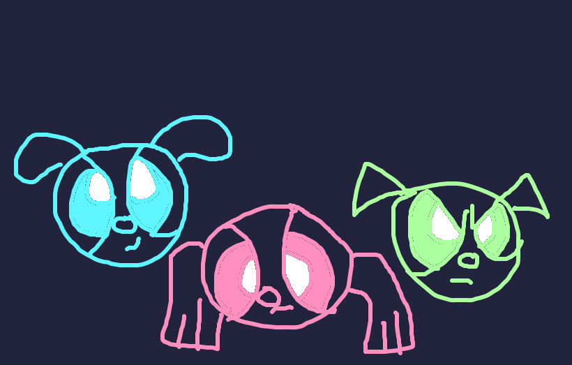 Neon pup kids by Stacey-11 on DeviantArt