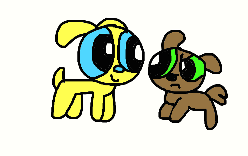 Bubbles Meets Lucky The Powerpup by Stacey-11 on DeviantArt