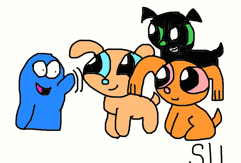 Bloo meets The Powerpup Girls by Stacey-11 on DeviantArt
