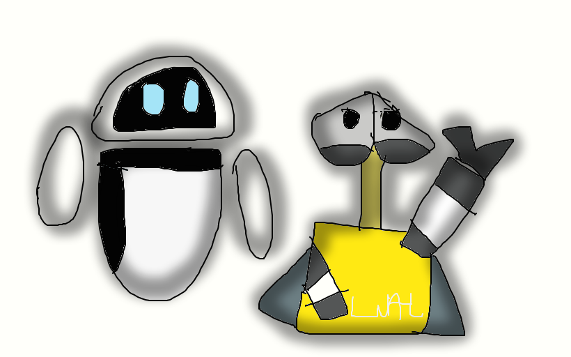 My Drawing of Eve and Wall-E by Stacey-11 on DeviantArt