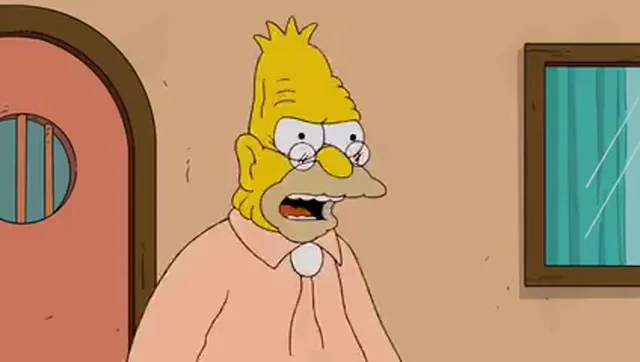 Grampa Simpson Mad at His Family at Hot Tub by ChrisSalinas35 on DeviantArt