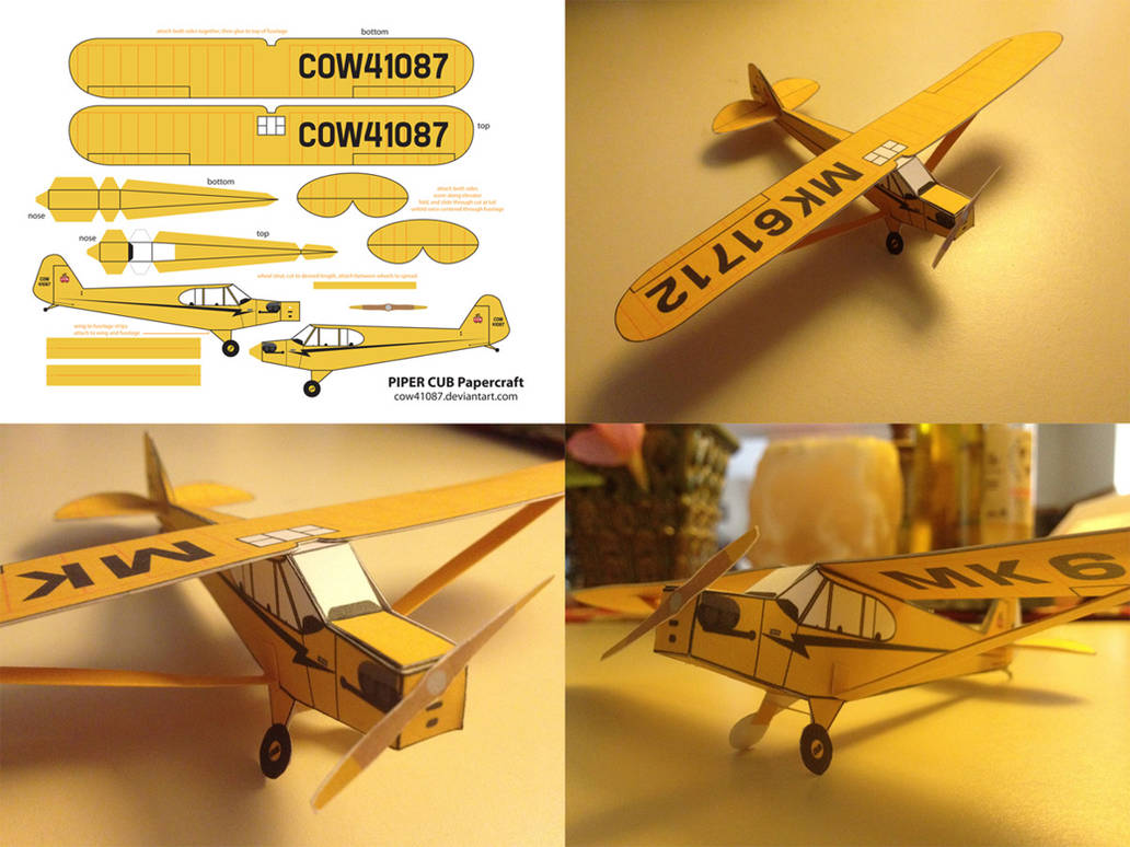 Piper Cub Papercraft by cow41087 on DeviantArt