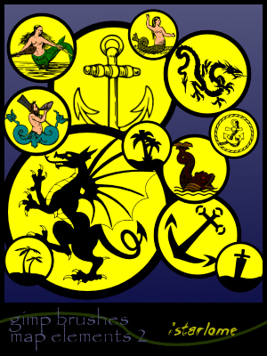 gimp map element brushes 2 by istarlome on DeviantArt