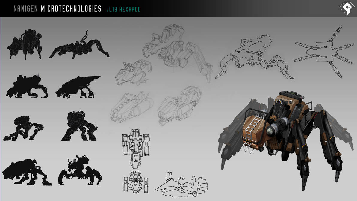 Hexapod by SwagnetoG on DeviantArt