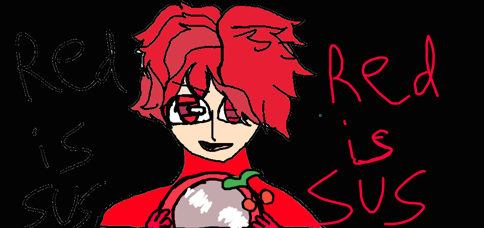 red is sus by drusillab on DeviantArt