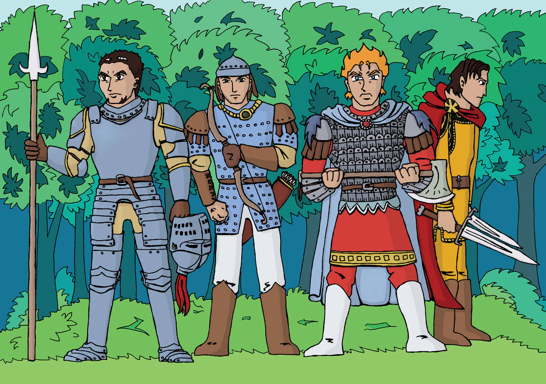 4 Characters 3 by IkarusZ on DeviantArt