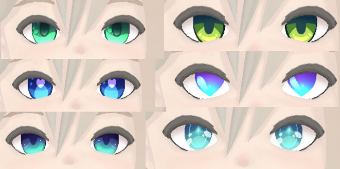 VRoid eyes Texture by Ghostpumpki on DeviantArt