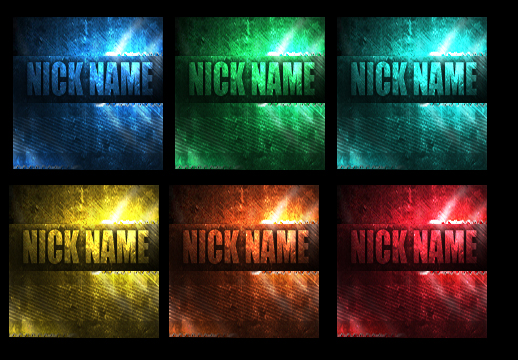 Avatar Set 6 color Psd by Grafilabs on DeviantArt