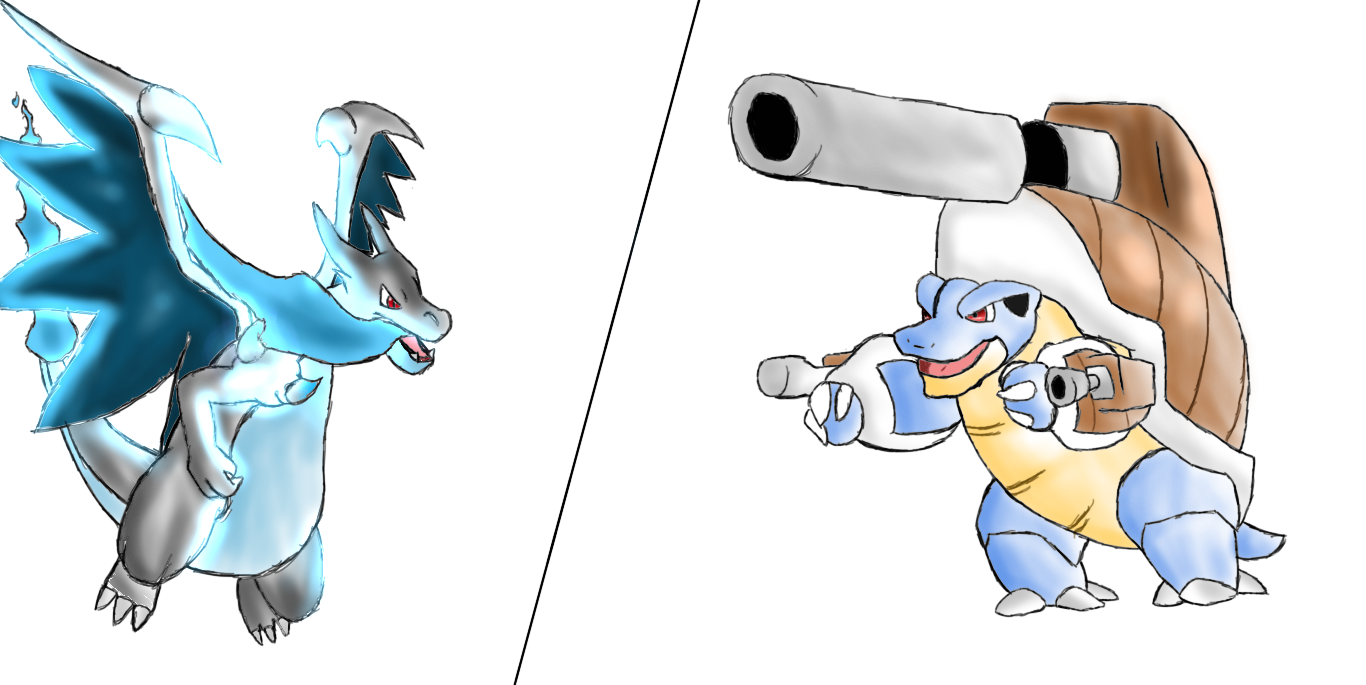 Mega Blastoise Vs Mega Charizard