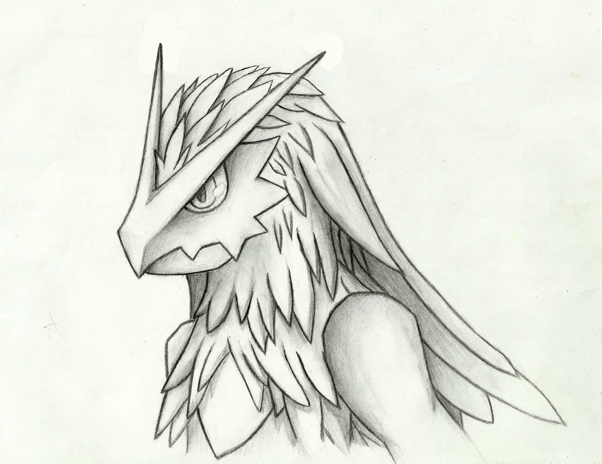 BLAZIKEN SKETCH by umbra-borne on DeviantArt