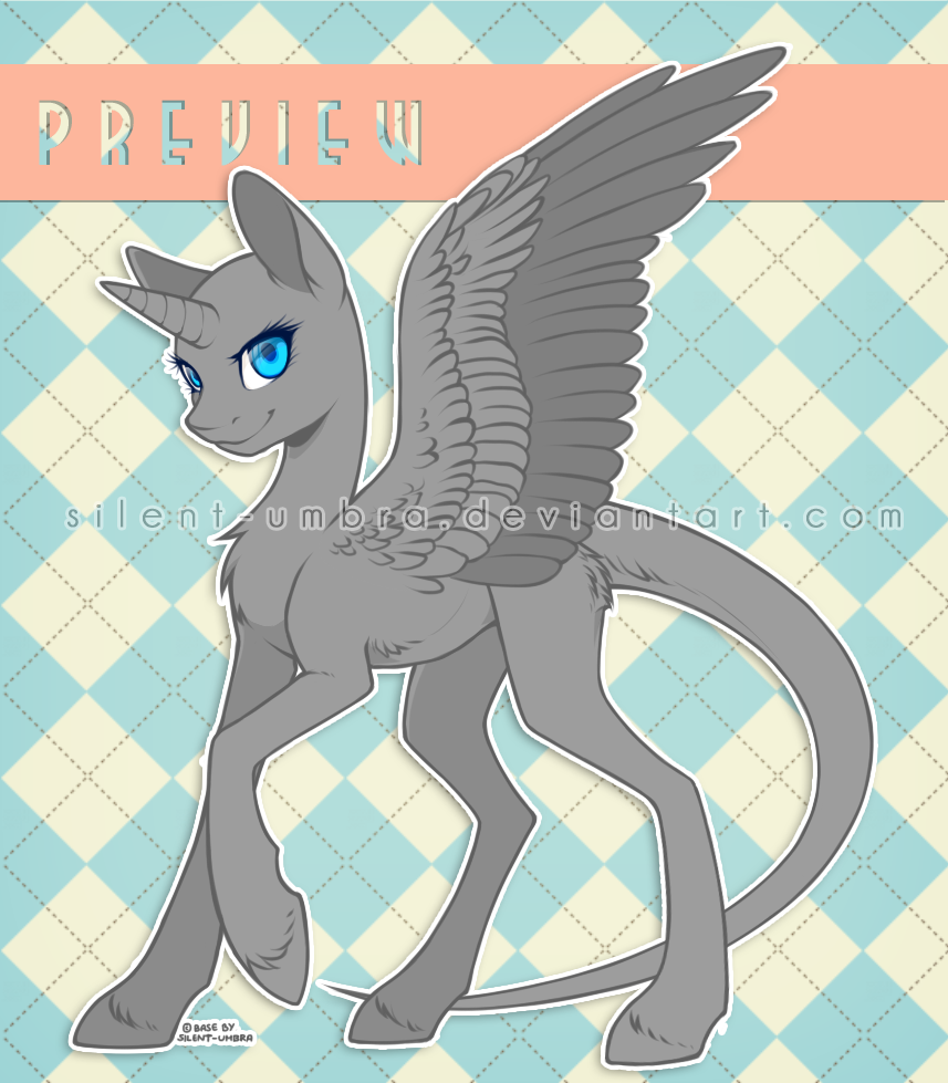 Female Pony Base 1 (F2U) *improved by silent-umbra on DeviantArt