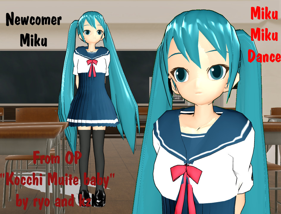 MMD Newcomer Miku - Retired by mbarnesMMD on DeviantArt