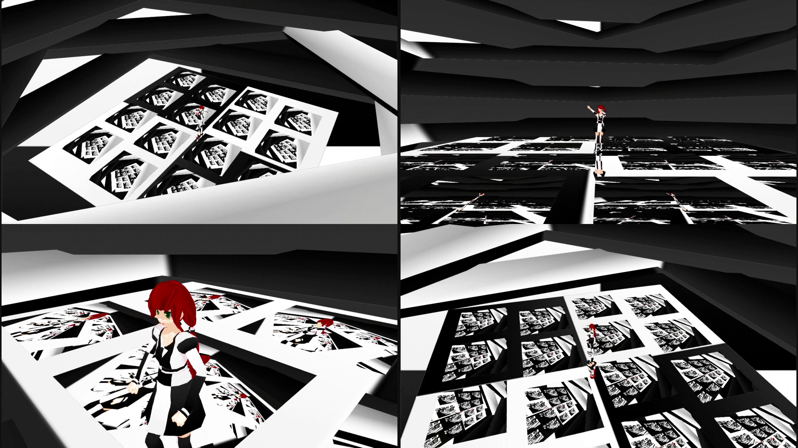 MMD Black White stage by mbarnesMMD on DeviantArt