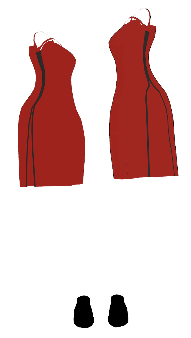 MMD Formal Dress (two Side Slits) by mbarnesMMD on DeviantArt