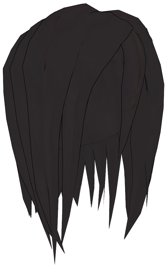 MMD Short hair long bang by mbarnesMMD on DeviantArt