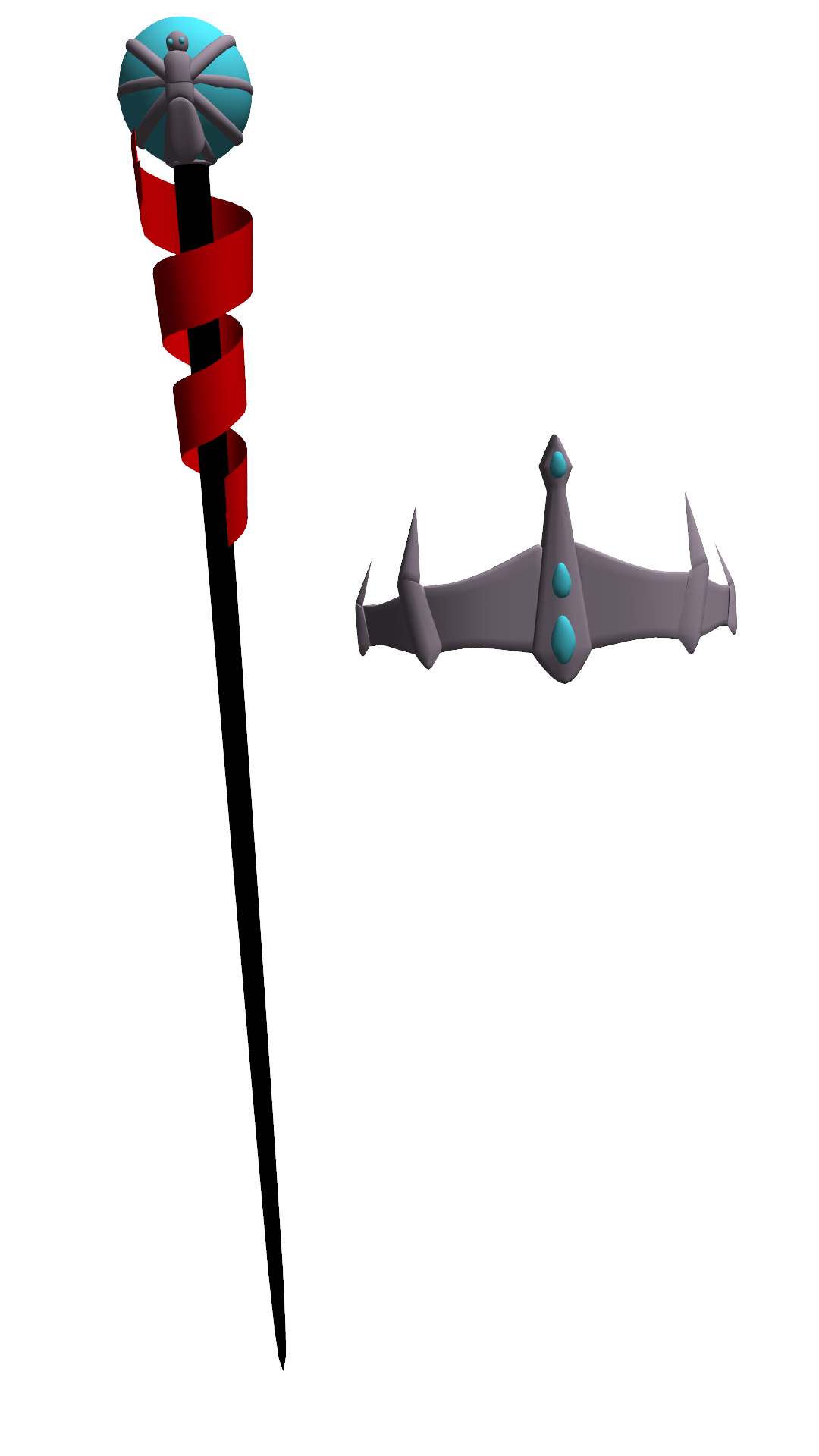 Staff and Crown - X file by mbarnesMMD on DeviantArt