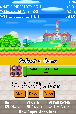 New Super Mario Bros DS theme for YSMenu by Salkazapr on DeviantArt