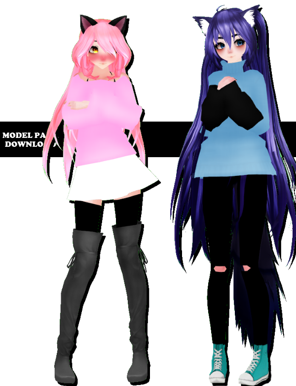 Mmdxaphmau Winter Collab Model Pack Dl By Mariaosity On Deviantart