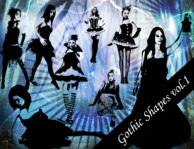 Gothic Photoshop Shapes Vol.1 by emmaalvarez on DeviantArt