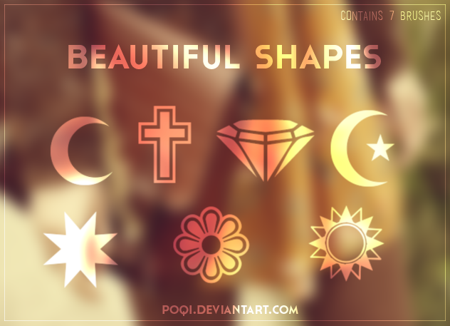 {Beautiful Shapes - BRUSHES} by Poqi on DeviantArt