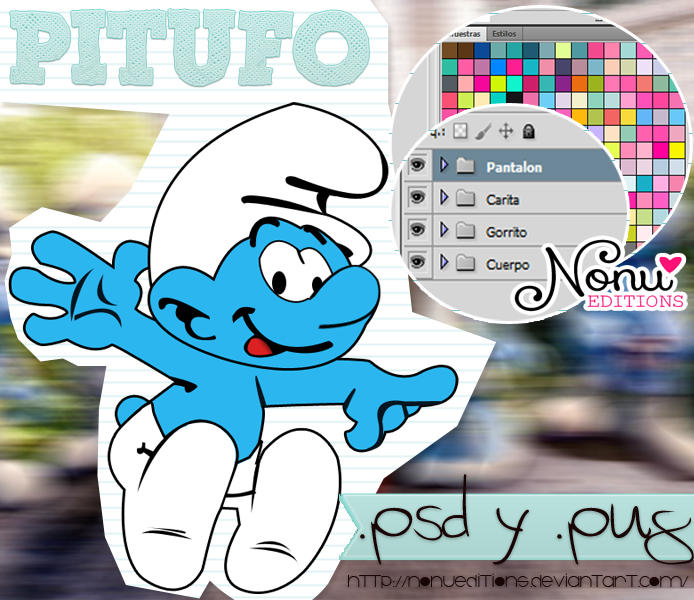 Pitufo (.PSD/.PNG) by Nonuu on DeviantArt