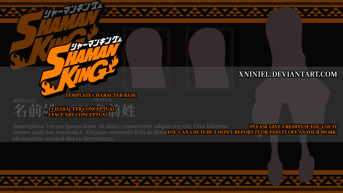 Shaman King Character Sheet Template (Anime2021) by xniniel on DeviantArt