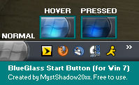 Win7 Start Button - BlueGlass by MystShadow20xx on DeviantArt