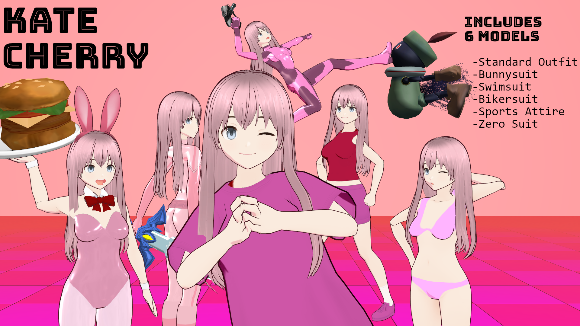 MMD Model Release: Kate Cherry by MonadoBoy16 on DeviantArt