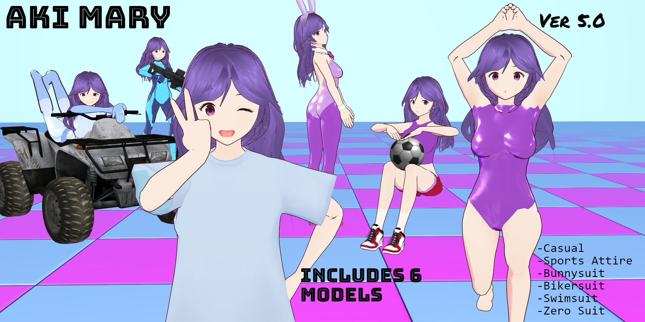 MMD Model Release: Aki Mary by MonadoBoy16 on DeviantArt