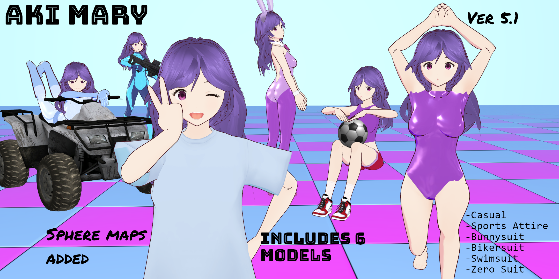 MMD Model Release: Aki Mary by MonadoBoy16 on DeviantArt